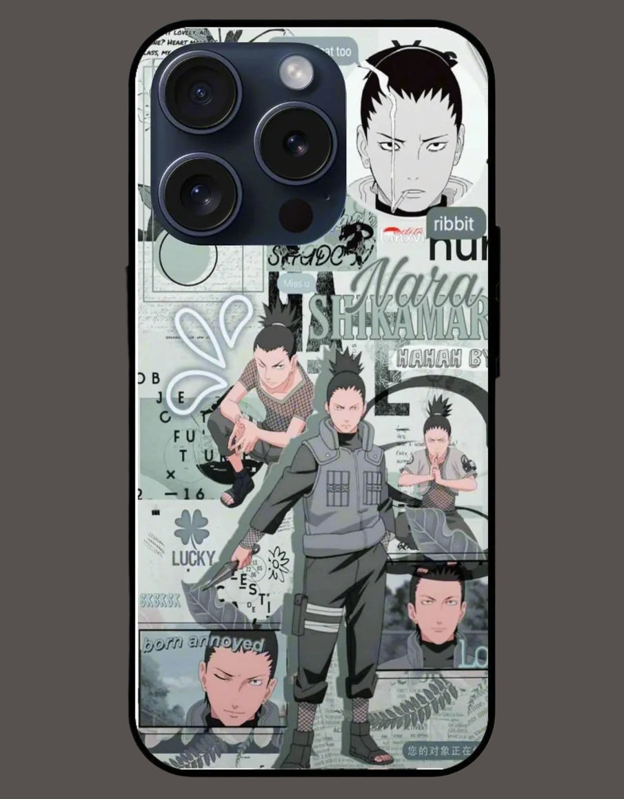 Shikamaru Naruto Original Glass Glossy Finish Back Cover – Covers Buy