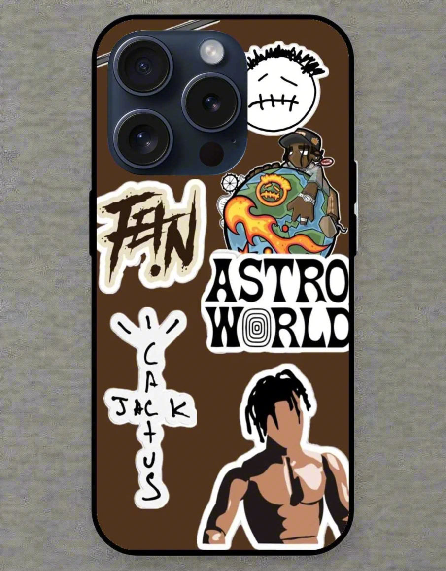 Travis Aesthetic Original Glass Glossy Finish Back Cover – Covers Buy