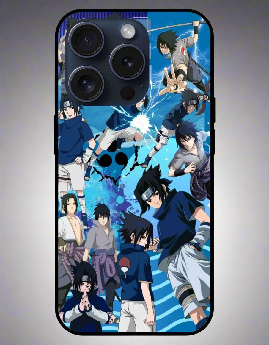 Sasuke Uchiha Original Glass Glossy Finish Back Cover – Covers Buy